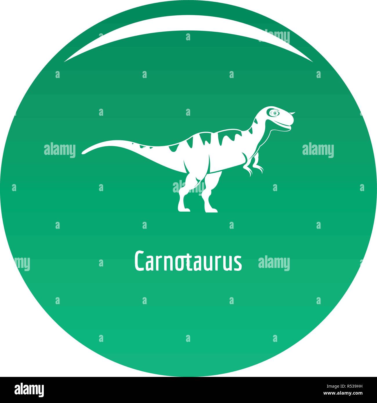 Carnotaurus icon. Simple illustration of carnotaurus vector icon for ...