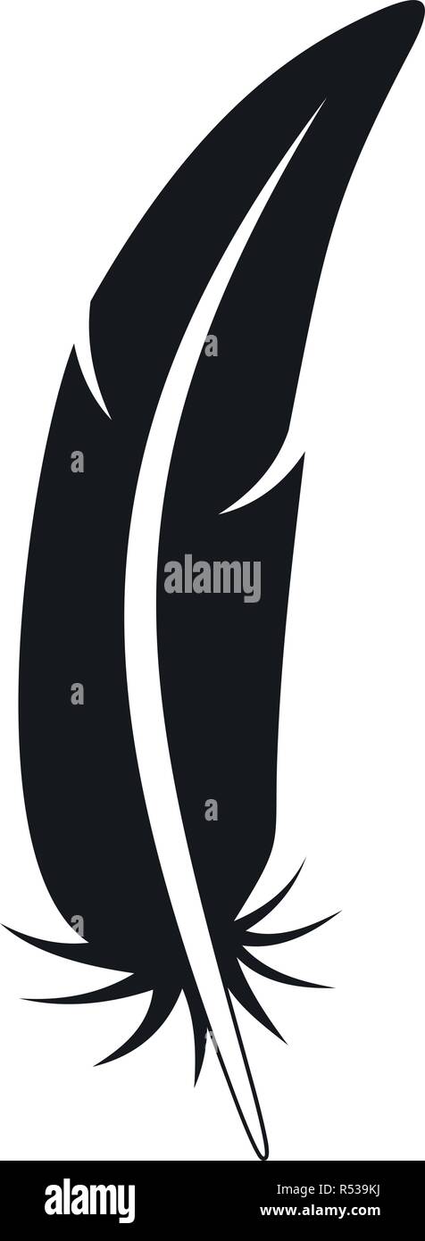 Print feather icon. Simple illustration of print feather vector icon ...