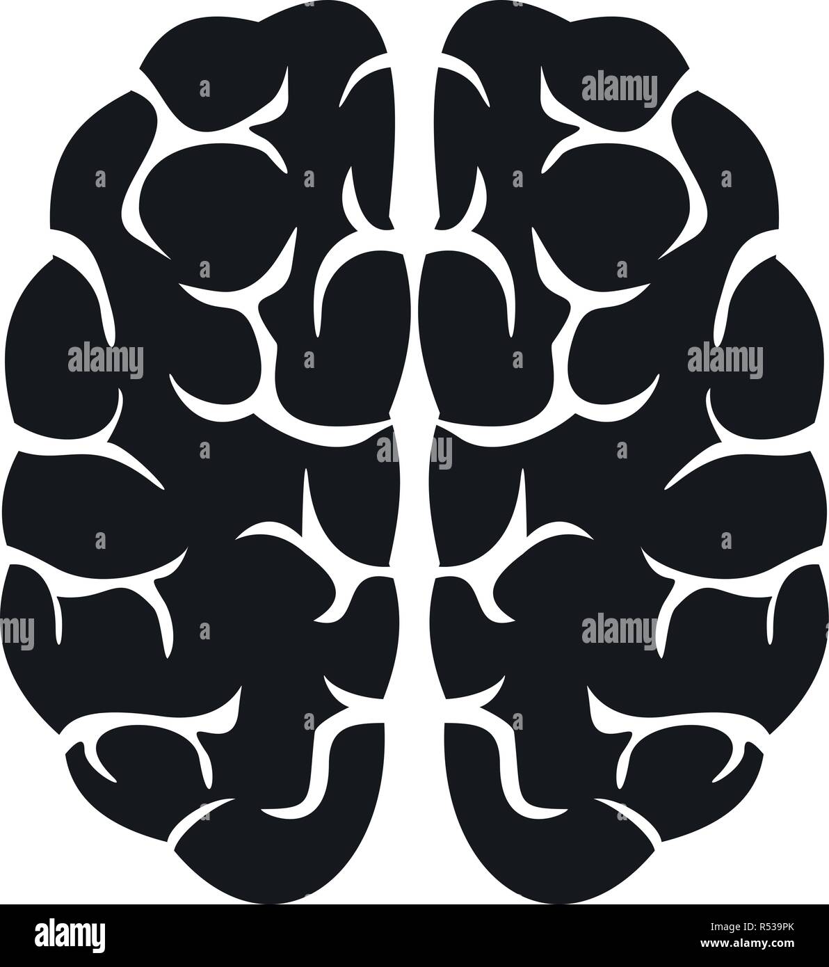 Mind brain icon. Simple illustration of mind brain vector icon for web ...