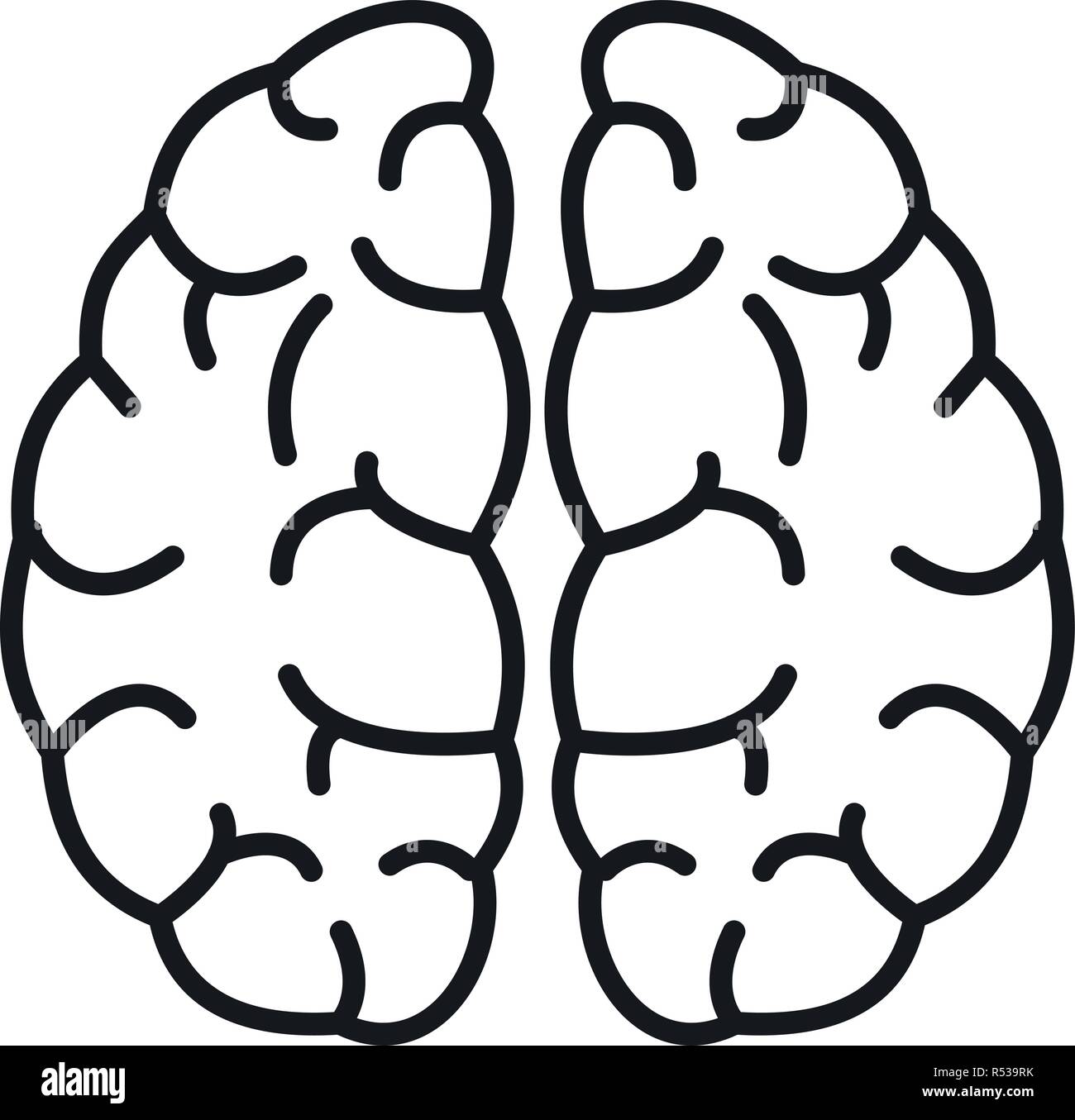 Brain neurons icon. Outline brain neurons vector icon for web design ...