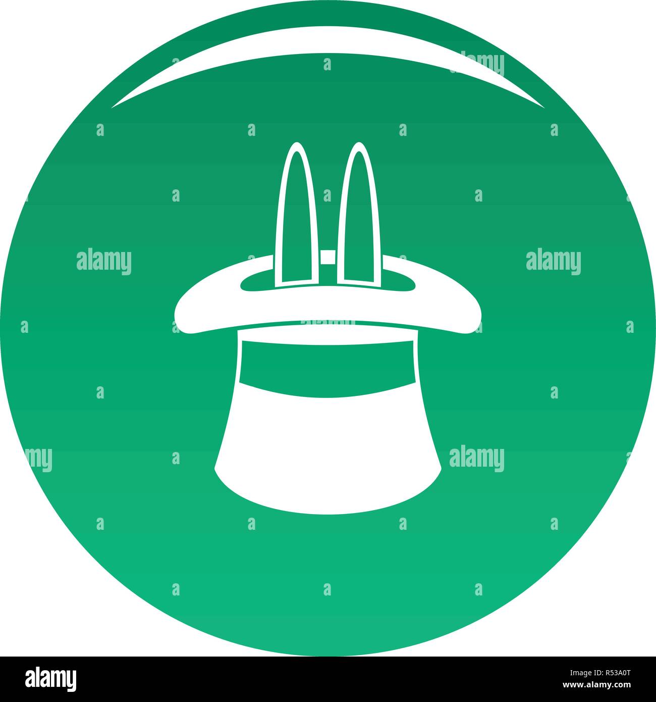 Hat with a rabbit ear icon. Simple illustration of hat with a rabbit ...