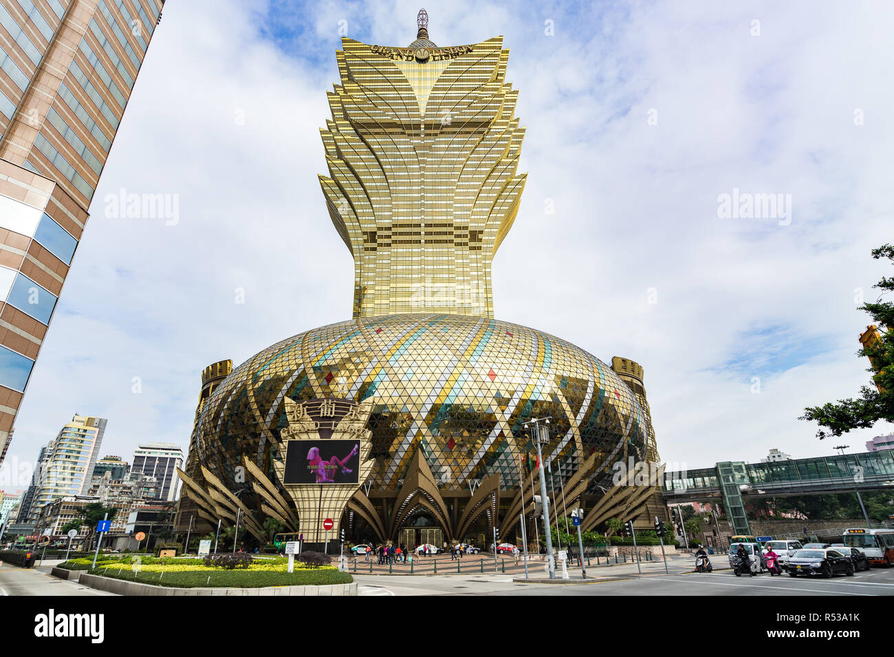 Grand Lisboa casino is the tallest building of Macau and one of the ...