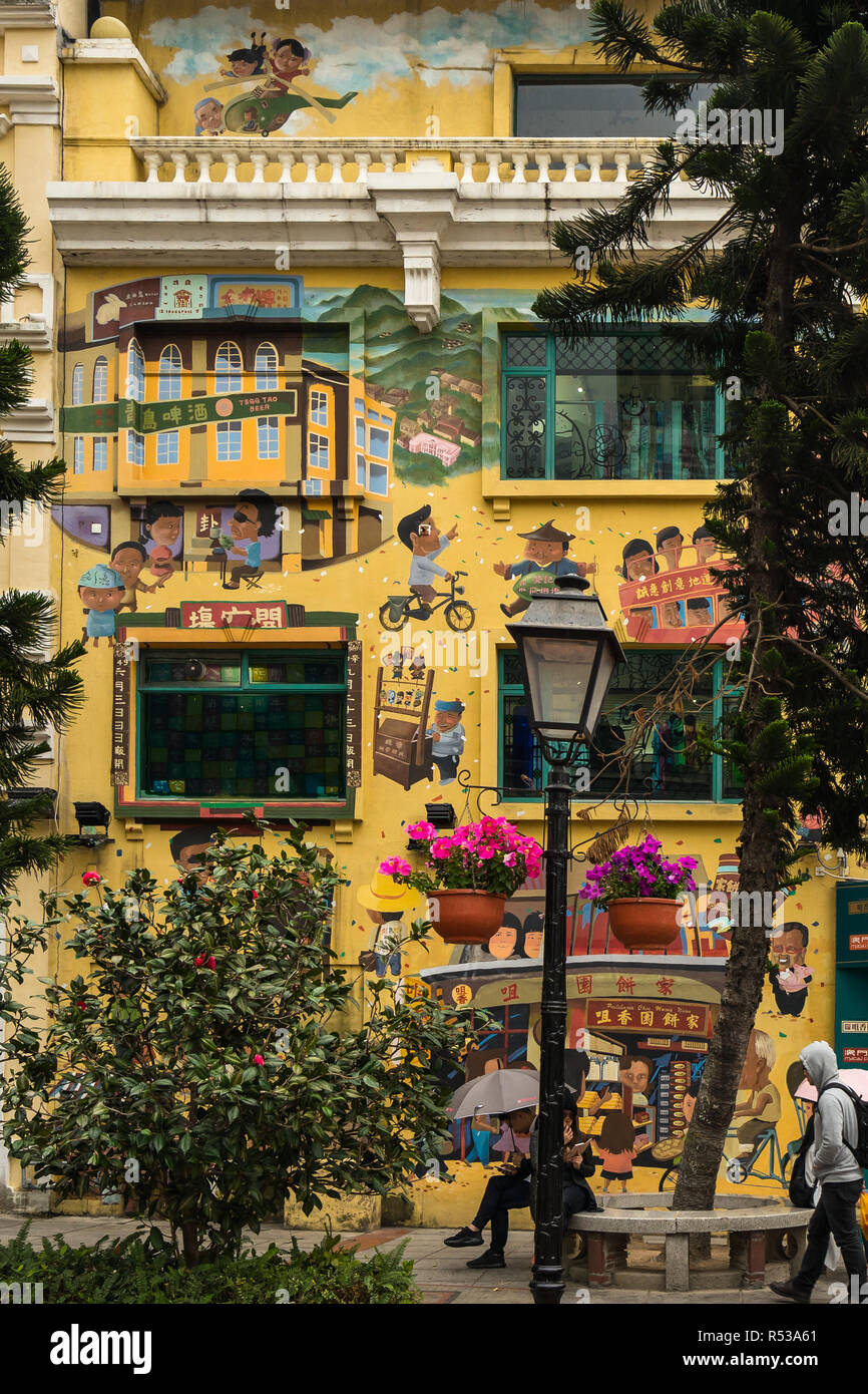 Portuguese quarter of macau hi-res stock photography and images - Alamy