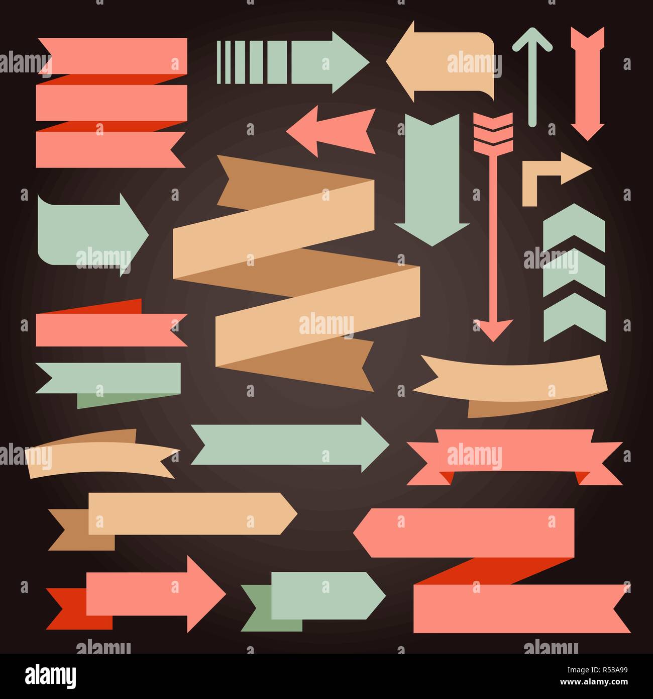 Vintage arrows hi-res stock photography and images - Alamy