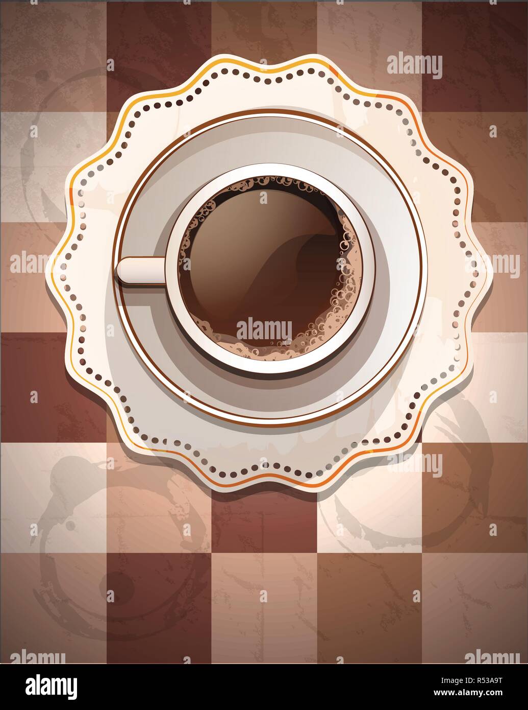 Top view table elements Stock Vector Images - Alamy