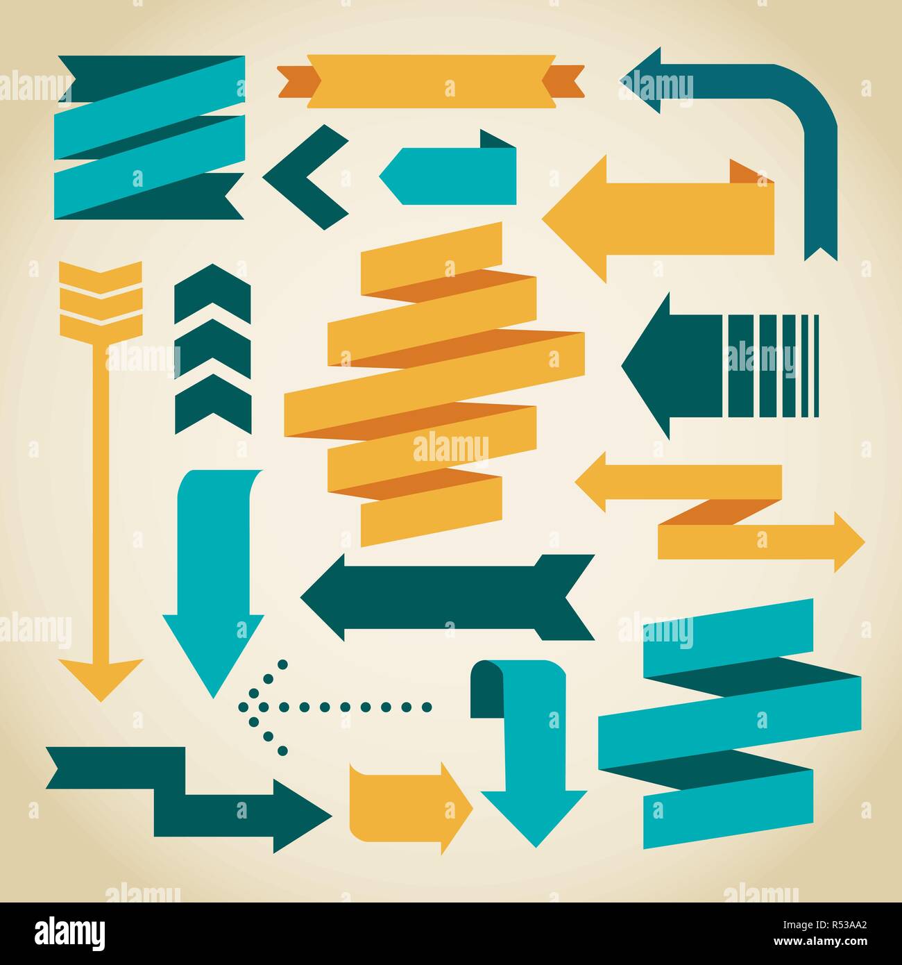 Vintage arrows hi-res stock photography and images - Alamy