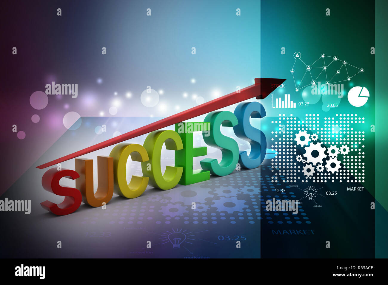 Business success graph Stock Photo - Alamy