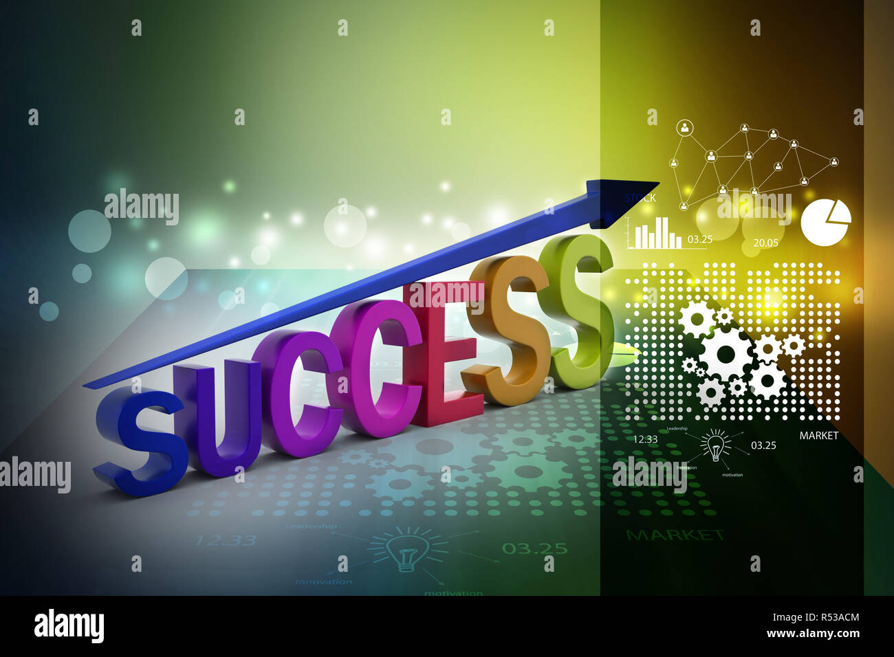 Business success graph Stock Photo - Alamy