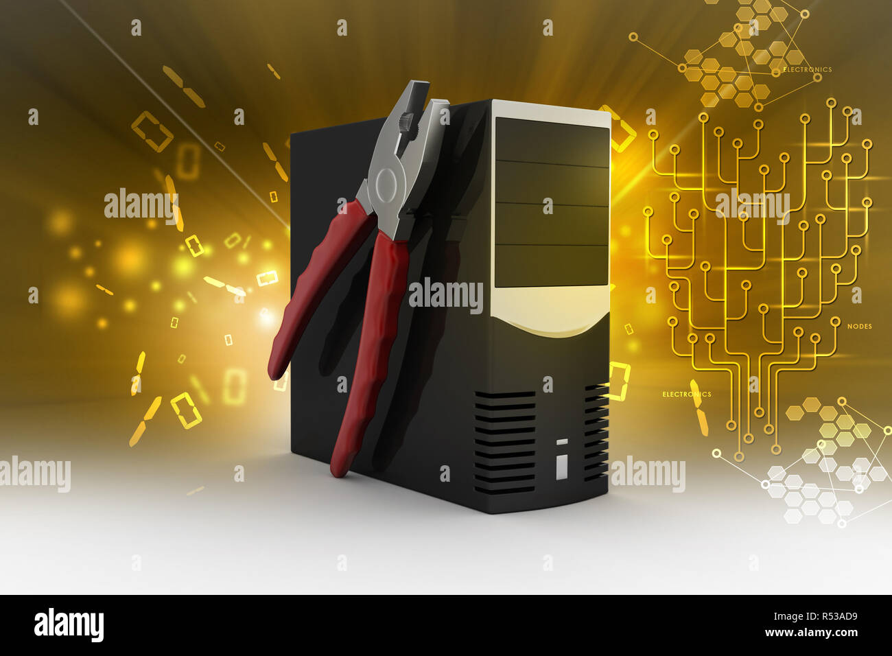 computer repair service concept Stock Photo - Alamy