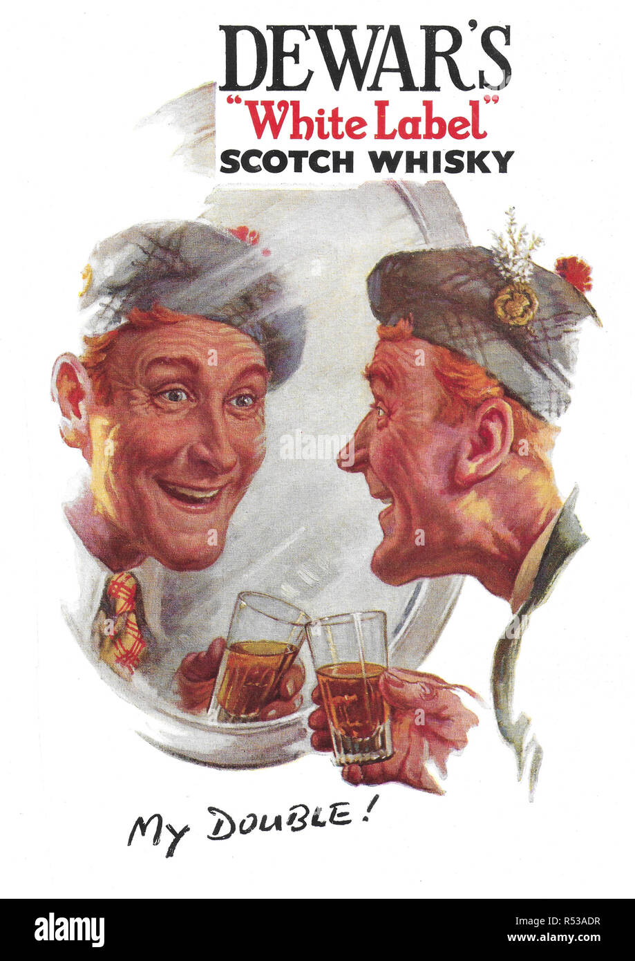 Dewar's white label whisky advert advertising in Country Life magazine ...