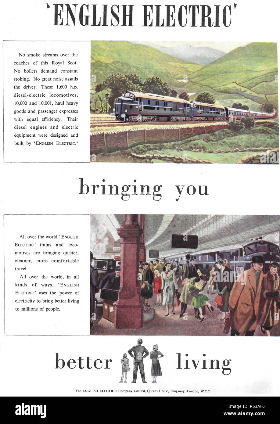 1950s english electric advert uk hi-res stock photography and images ...