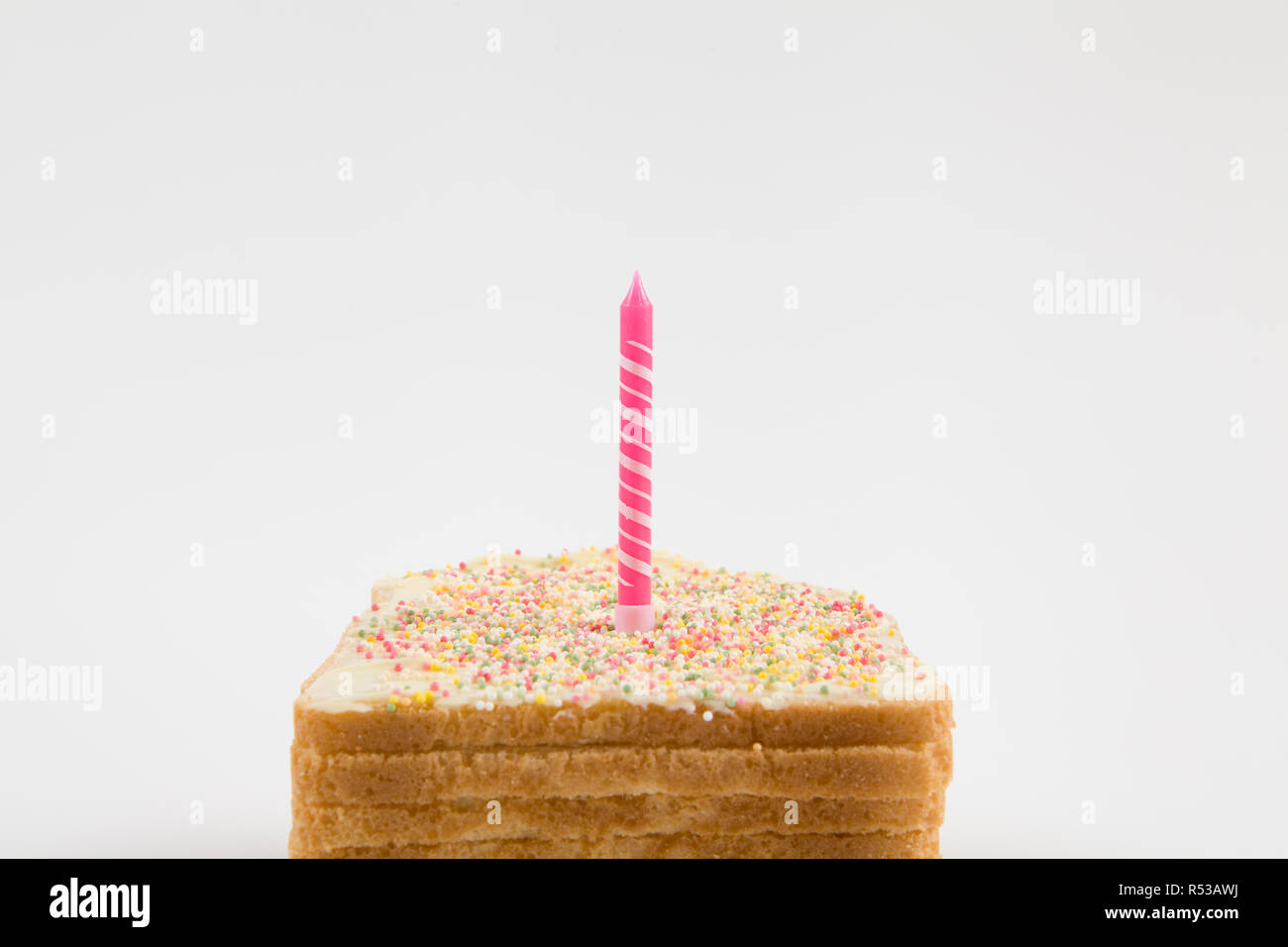 white birthday bread Stock Photo - Alamy