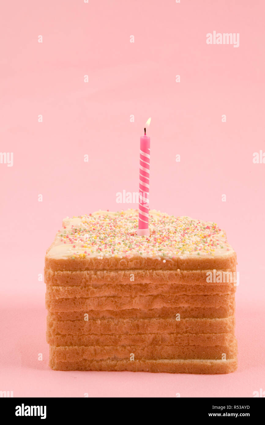 white birthday bread Stock Photo - Alamy