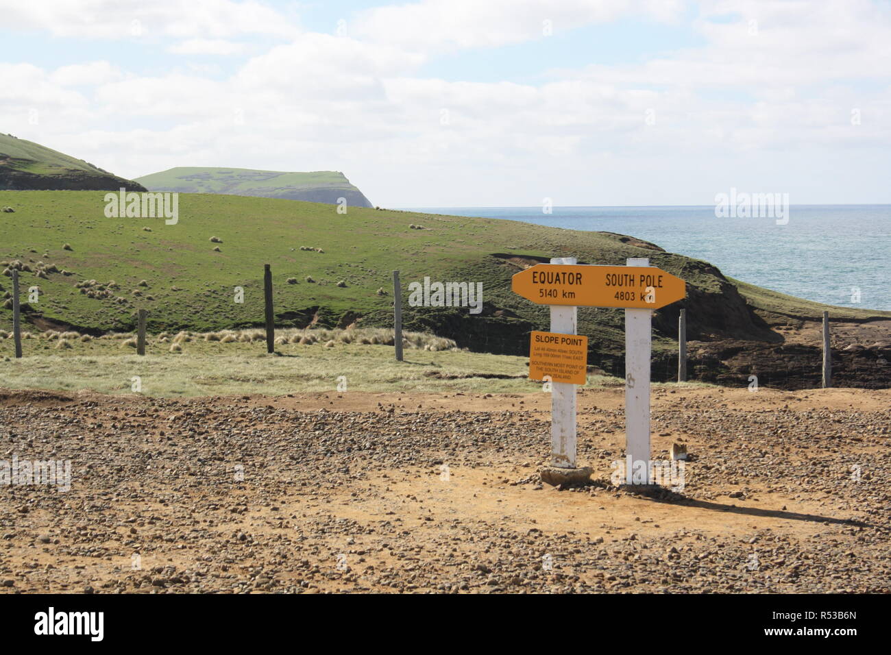slope point new zealand Stock Photo - Alamy