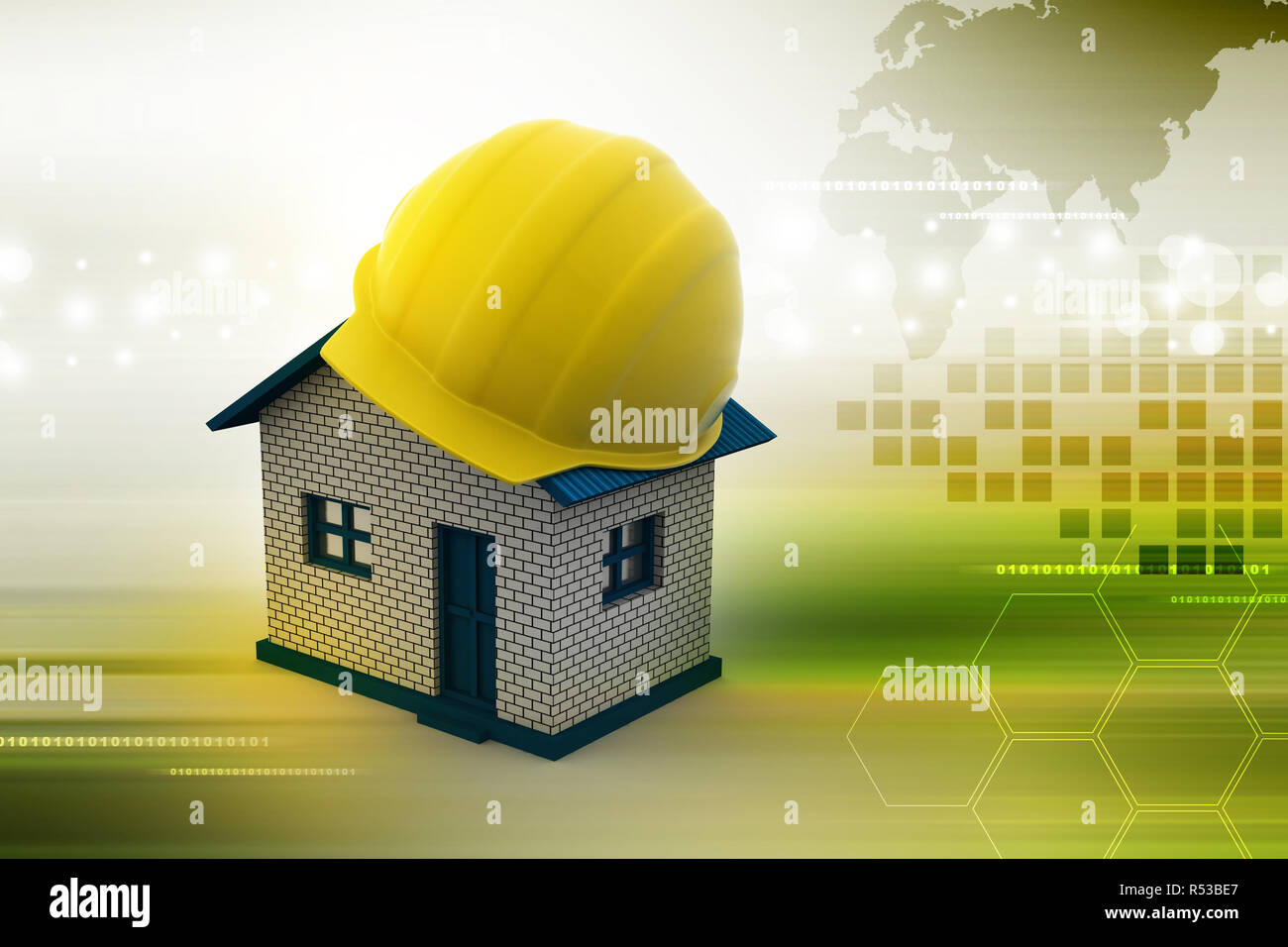 safety helmet use for construction home Stock Photo - Alamy