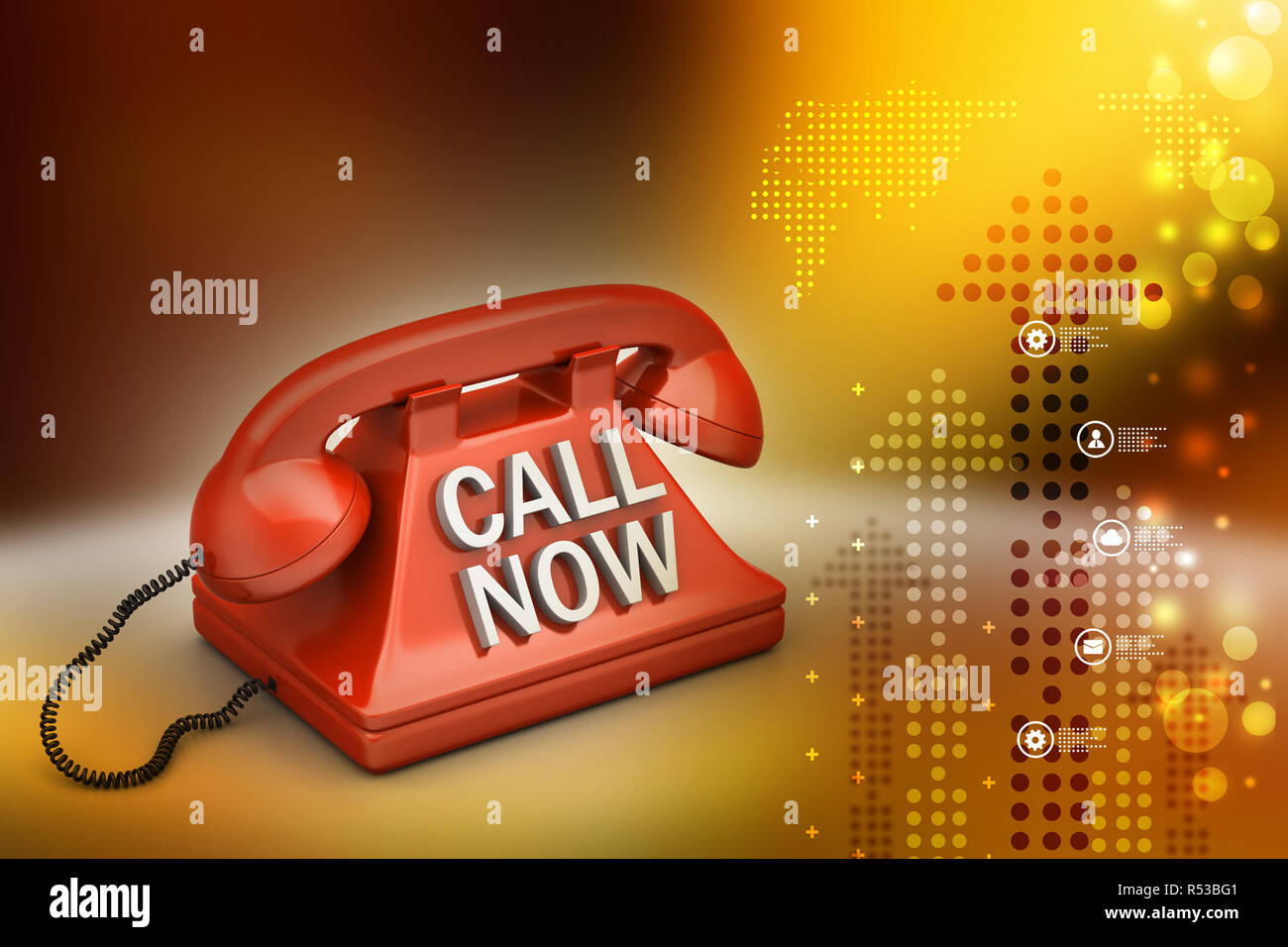 Call now concept Stock Photo - Alamy
