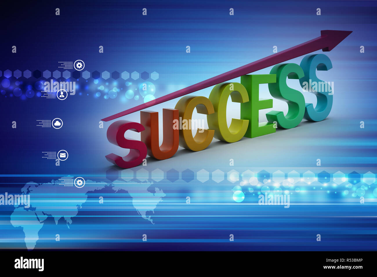 Business success graph Stock Photo - Alamy