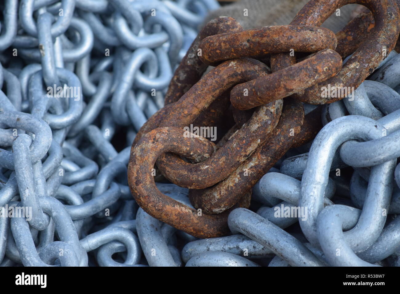 Heavy Iron Chains High Resolution Stock Photography and Images - Alamy