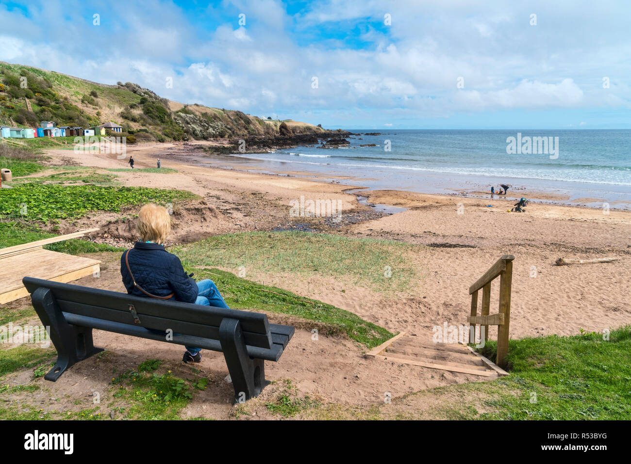 Coldingham Bay, Coastal Path, Scottish Borders, Scotland, UK Stock ...