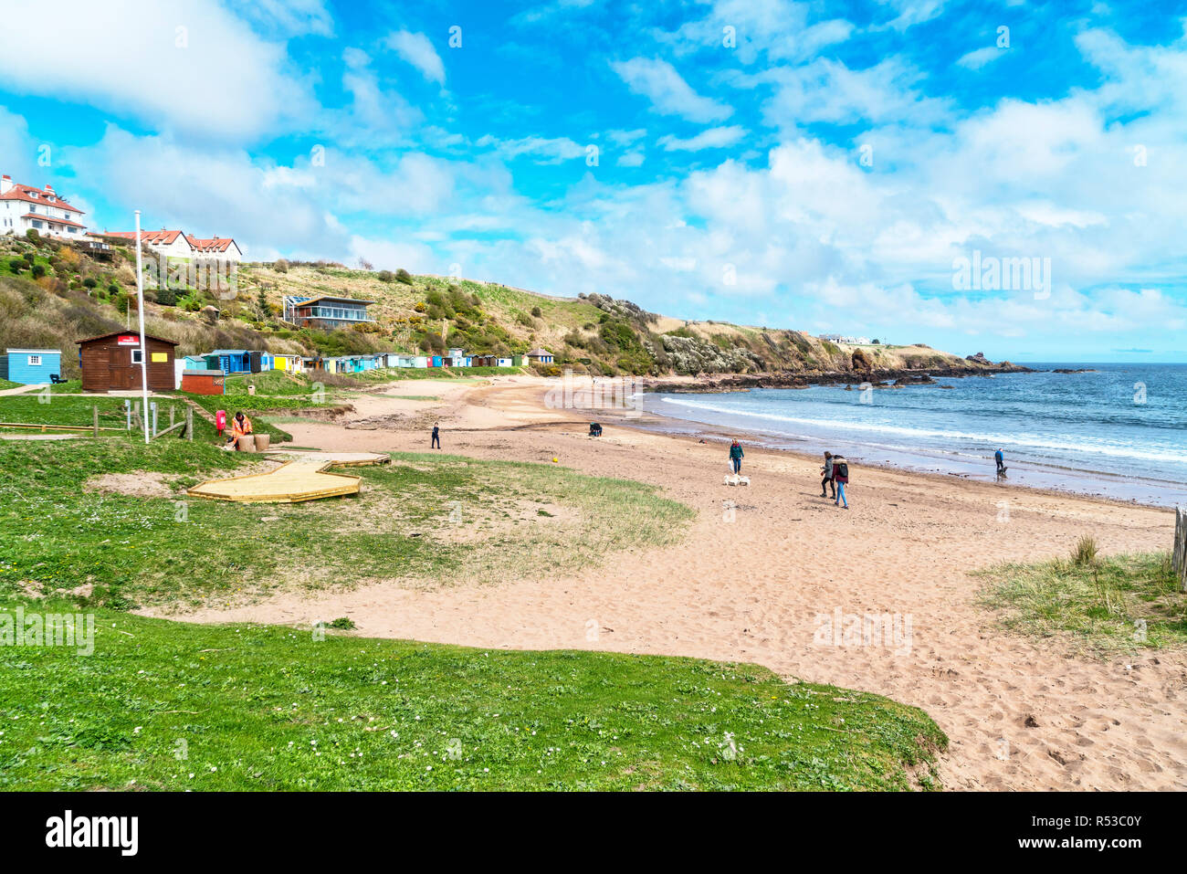 Coldingham Bay, Coastal Path, Scottish Borders, Scotland, UK Stock ...