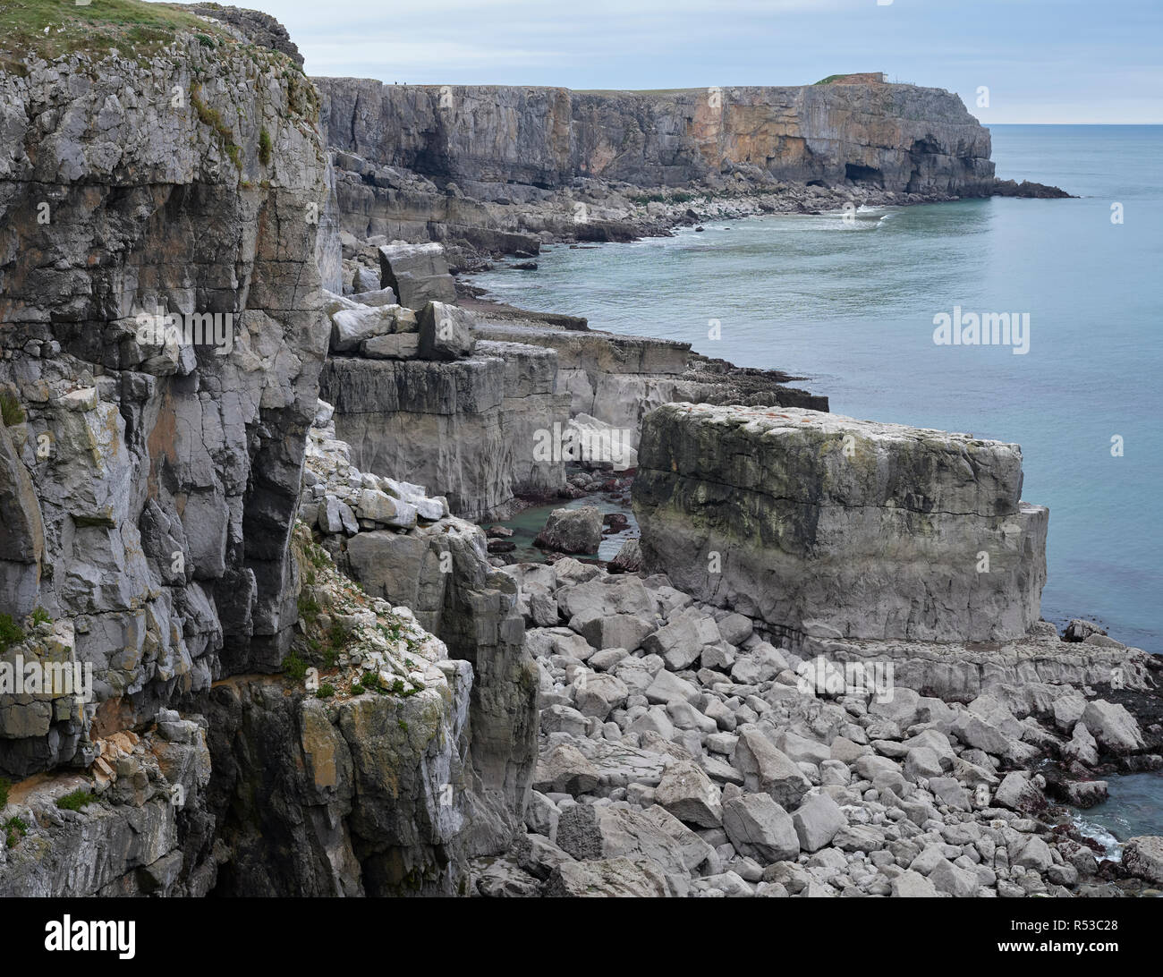 St. Govan's Head, Pembrokehsire, Wales Stock Photo - Alamy
