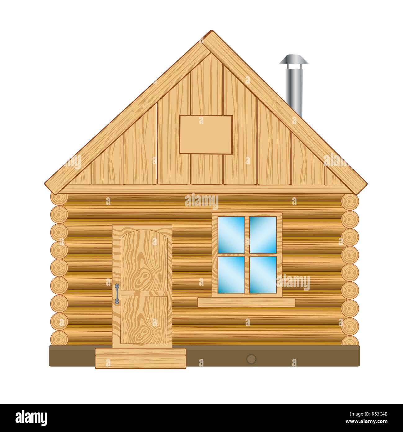 Log built house Cut Out Stock Images & Pictures - Alamy