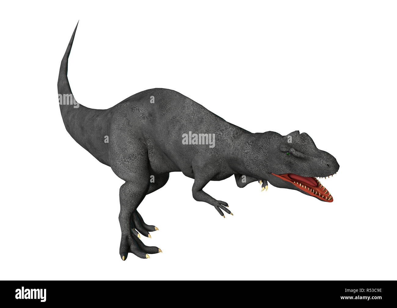 3D Rendering Dinosaur Allosaurus on White Stock Photo - Alamy