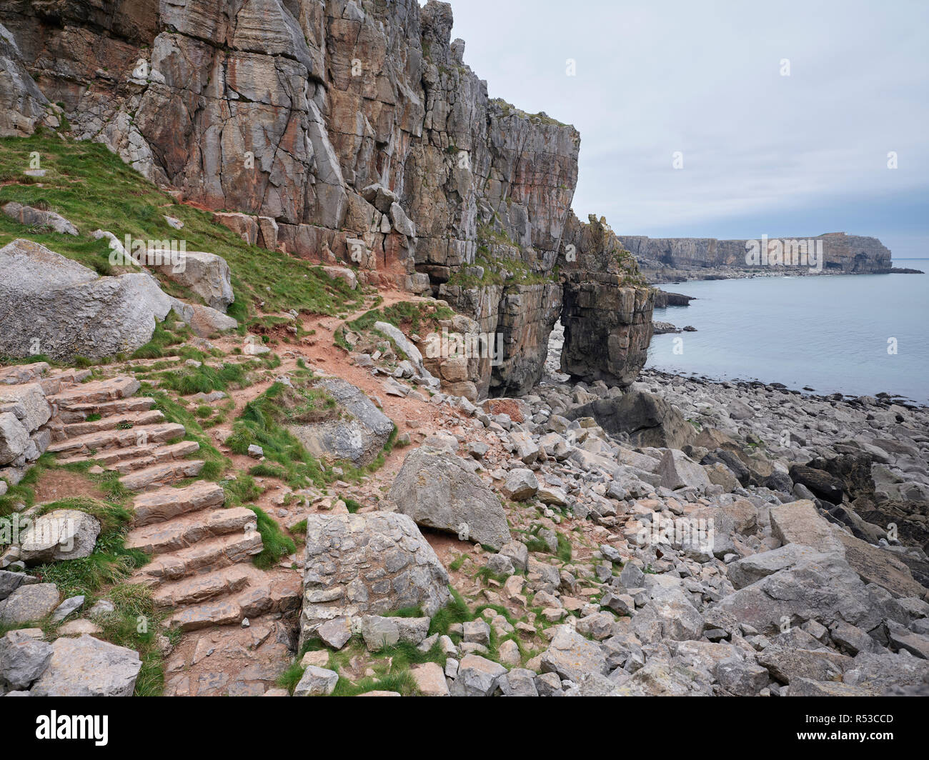 Saint govan chapel hi-res stock photography and images - Alamy