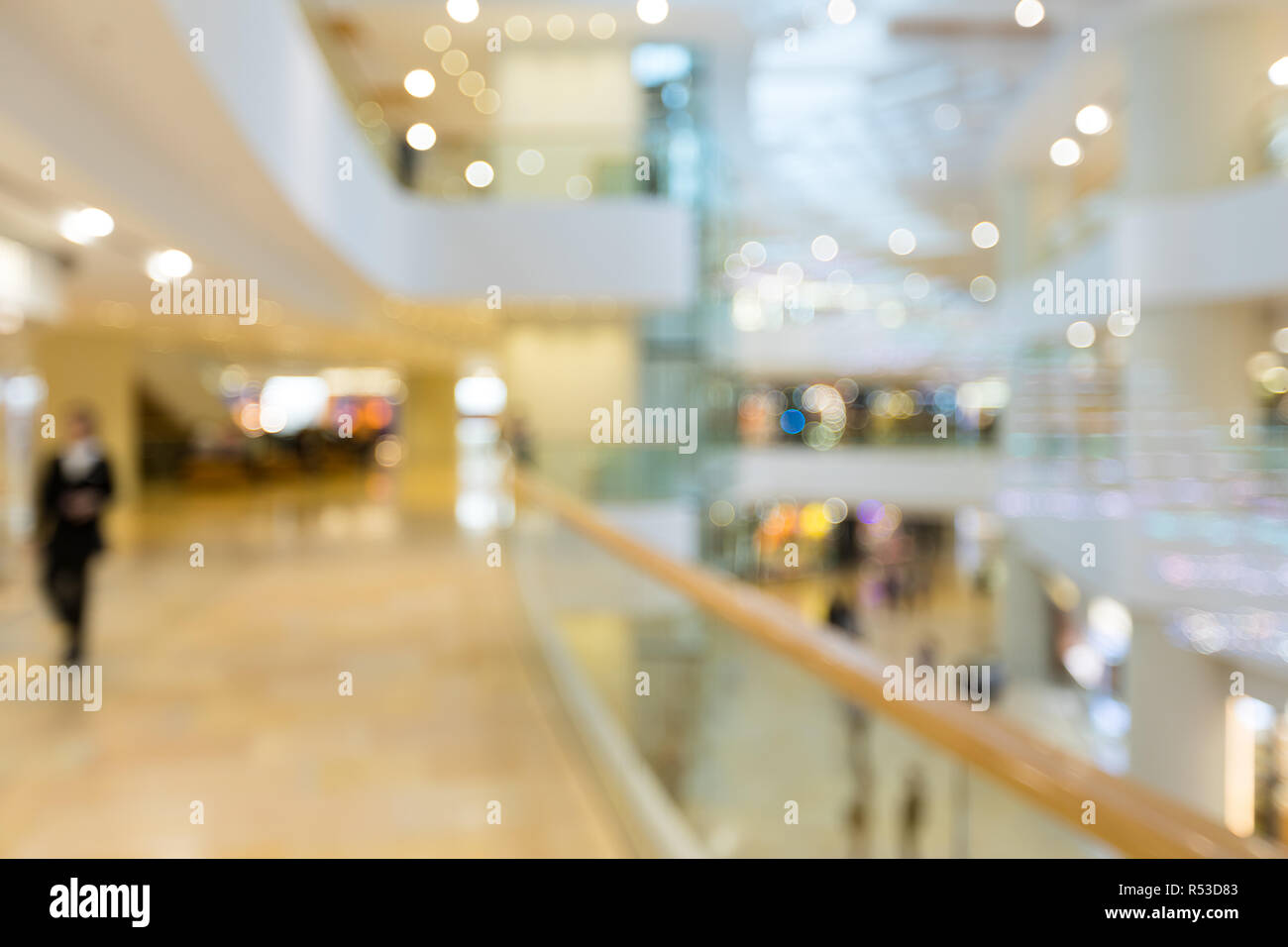 Store blur background with bokeh Stock Photo - Alamy