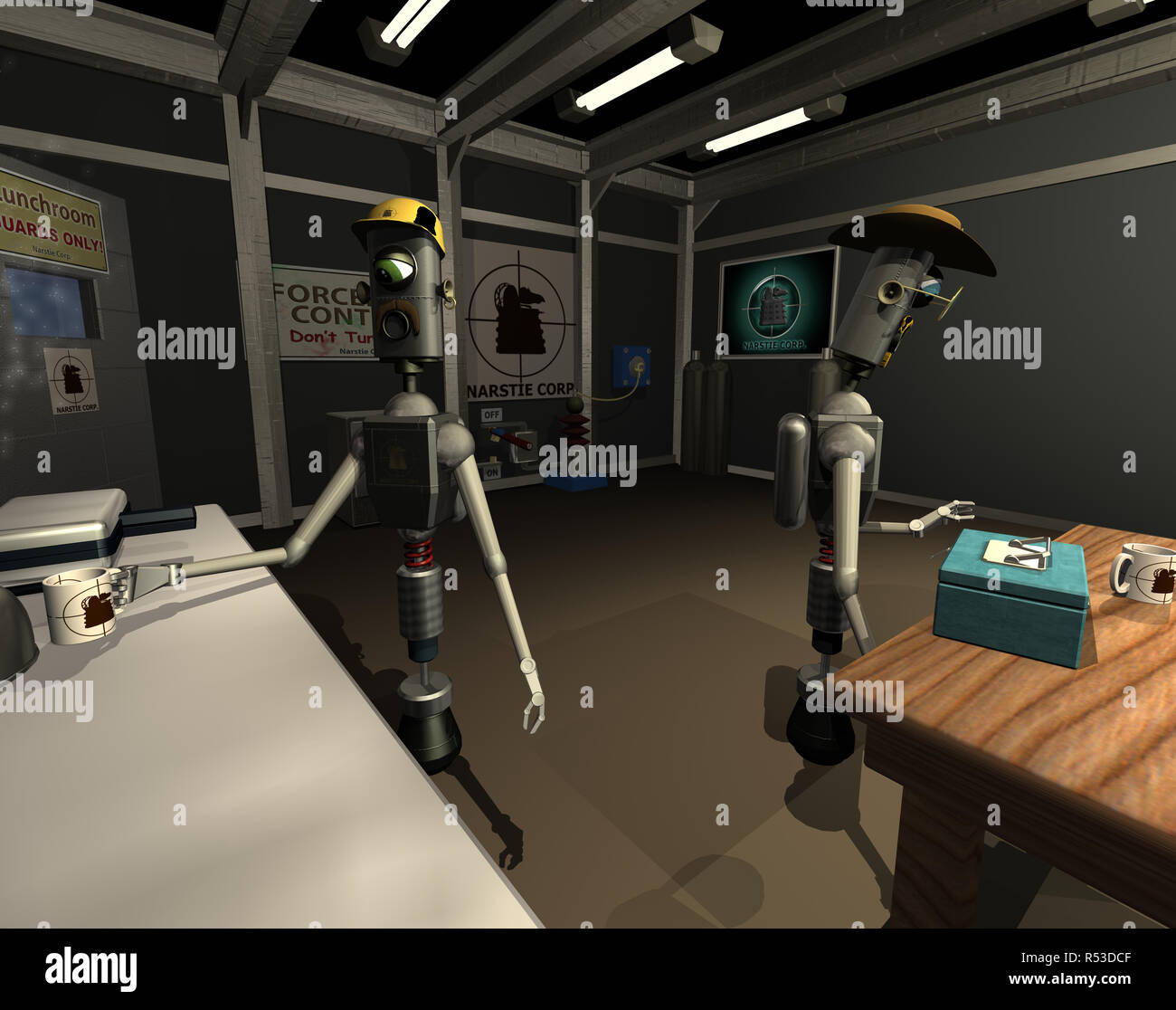 serviceroboter in the workshop Stock Photo - Alamy