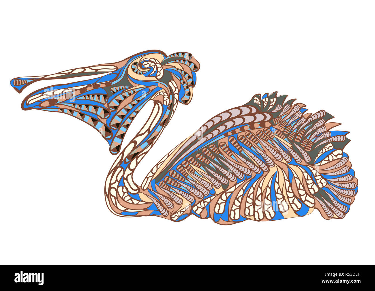 Stylized pelican hi-res stock photography and images - Alamy