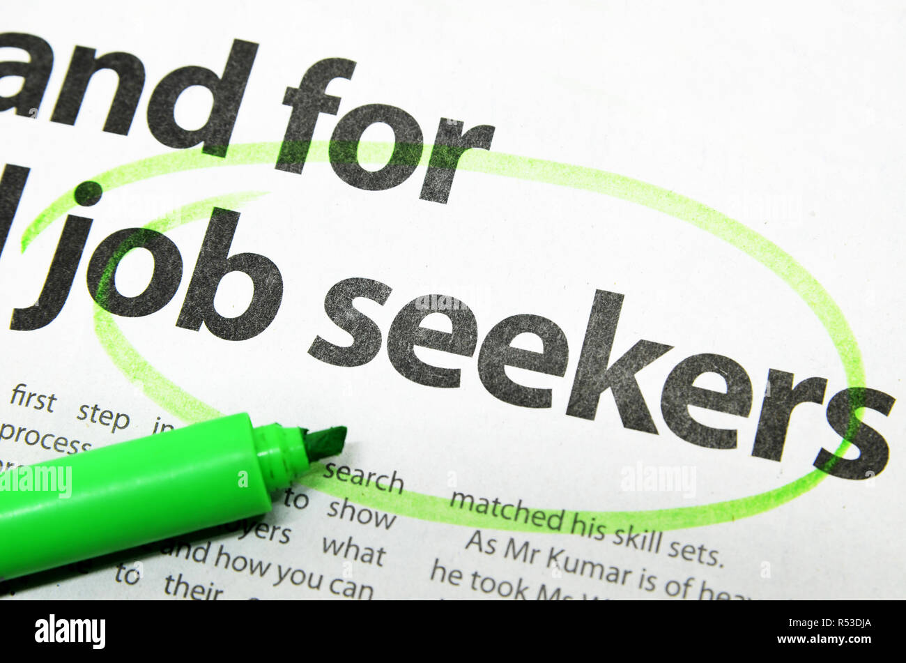 Job seeker circle hi-res stock photography and images - Alamy
