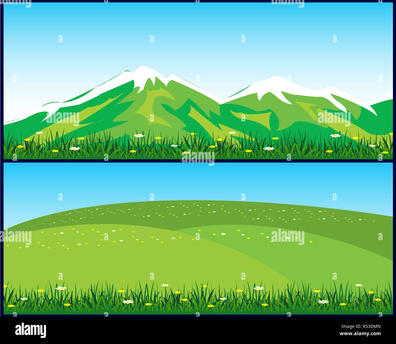 Two landscapes hi-res stock photography and images - Alamy