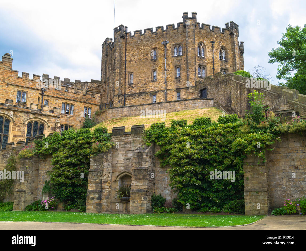 The Motte, Bailey and Keep at Durham castle,Durham,England,UK Stock ...