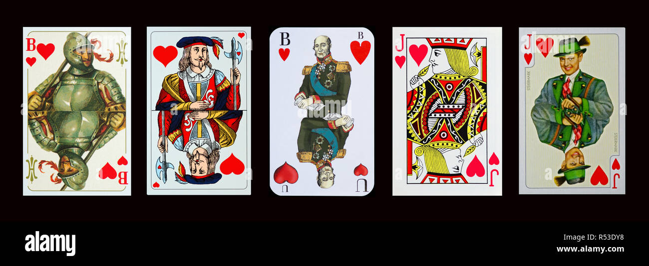 playing cards - card game Stock Photo - Alamy