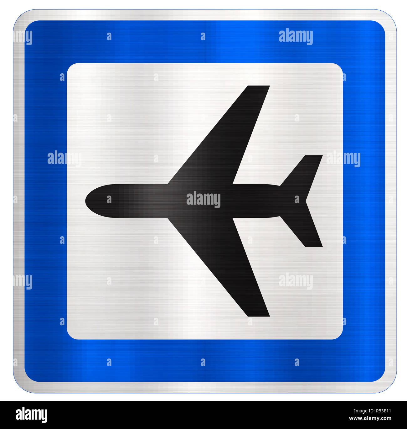 airport travel road sign Stock Photo - Alamy