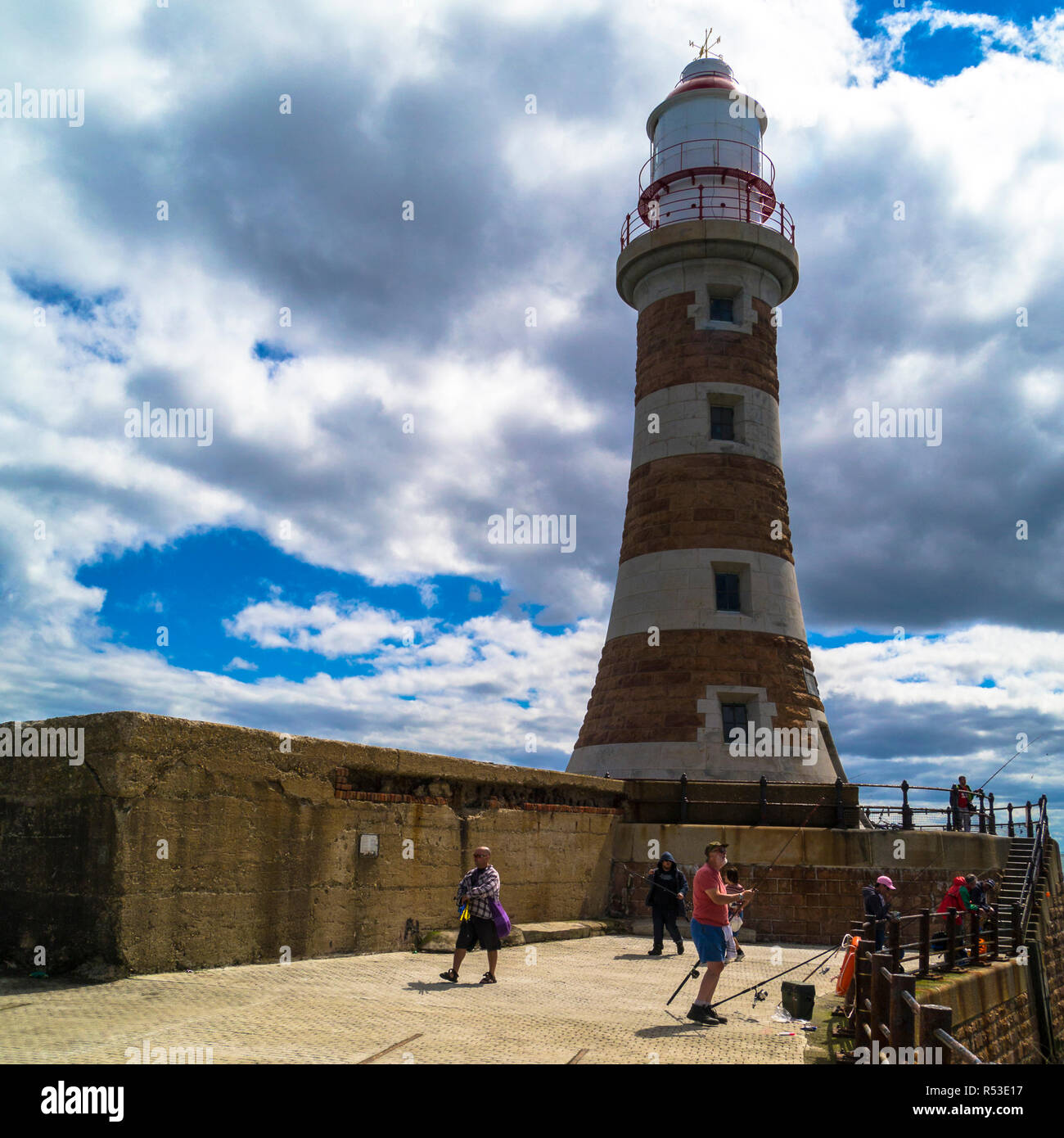 Sunderland harbour roker pier hi-res stock photography and images - Alamy