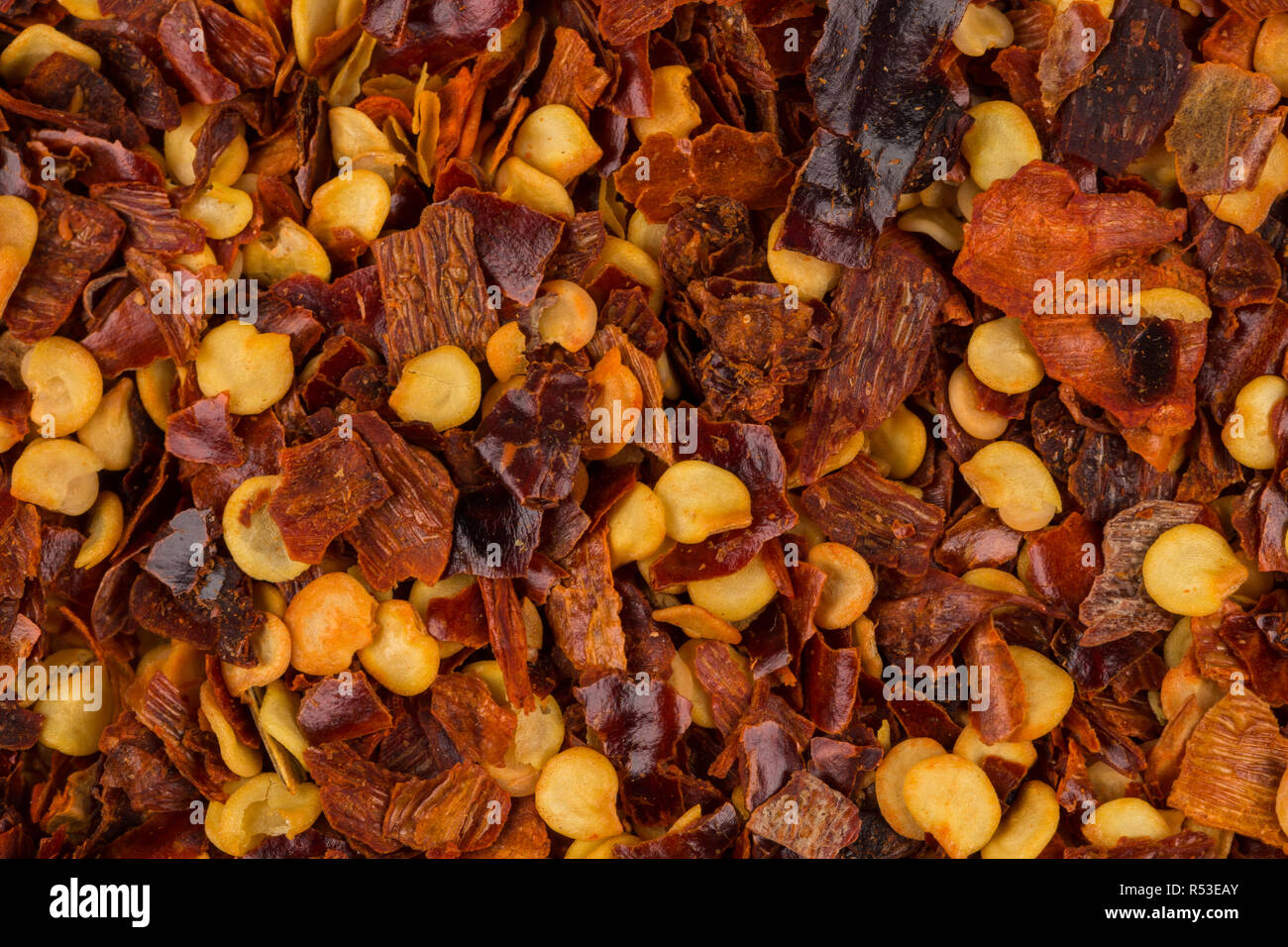 Pile of a crushed red pepper Stock Photo - Alamy