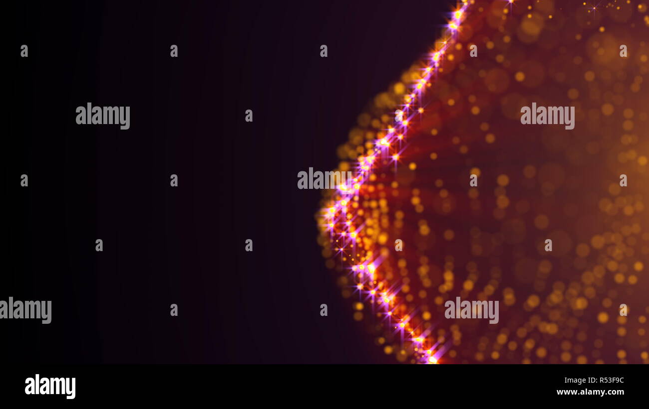 Animated abstract sphere from dots. Abstract background Stock Photo - Alamy