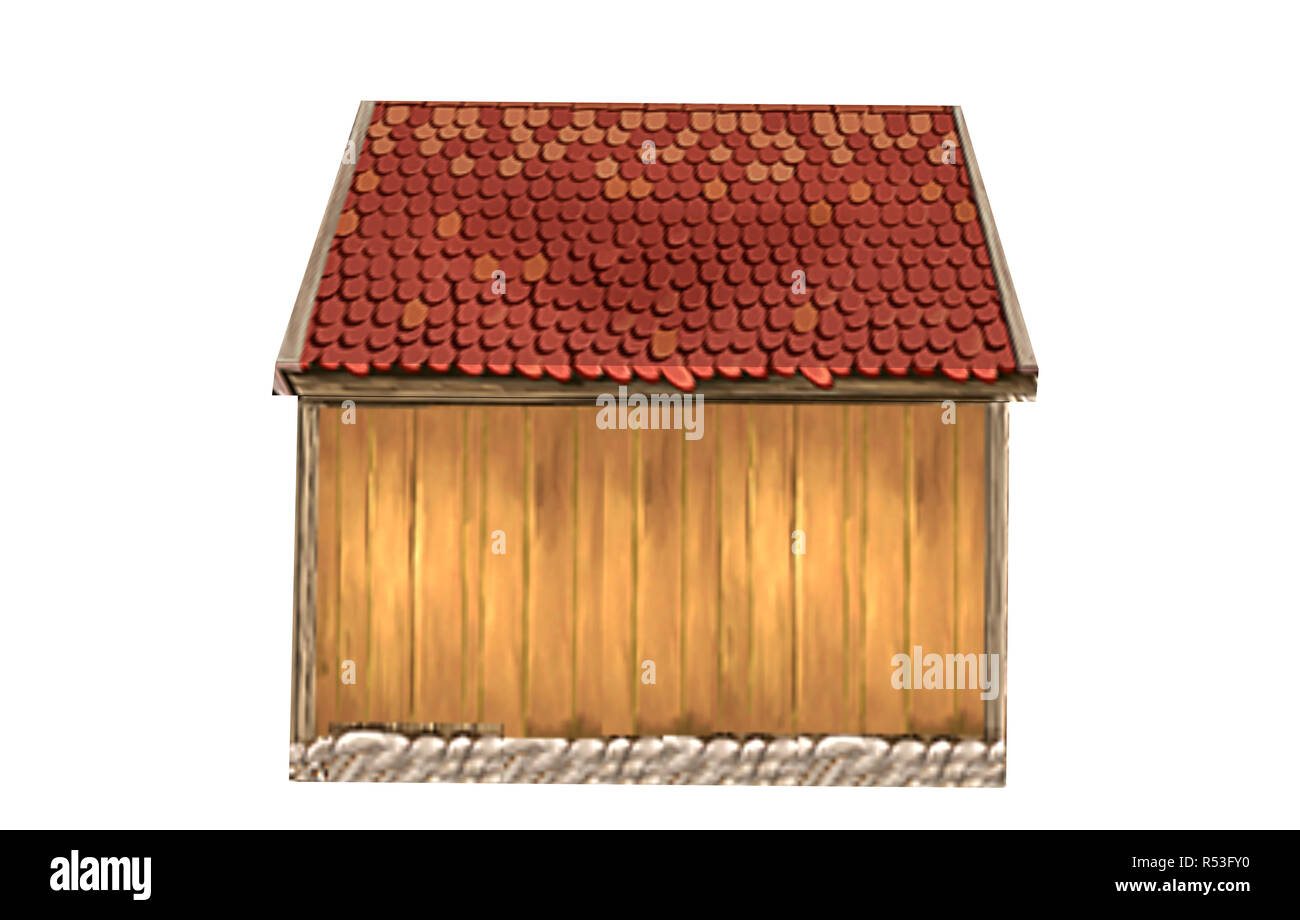cartoon farmhouse isolated Stock Photo - Alamy
