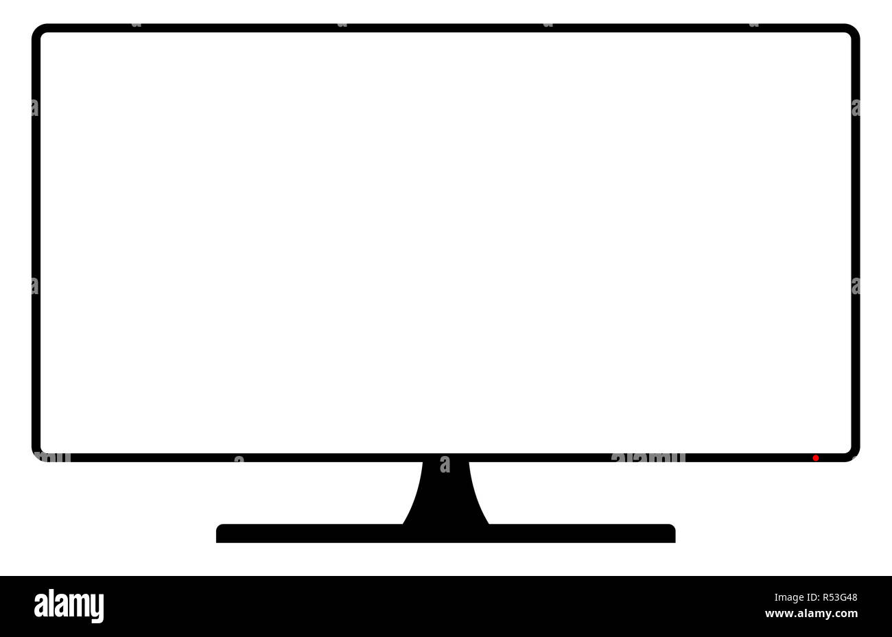 Computer Monitor Copy Space Stock Photo - Alamy