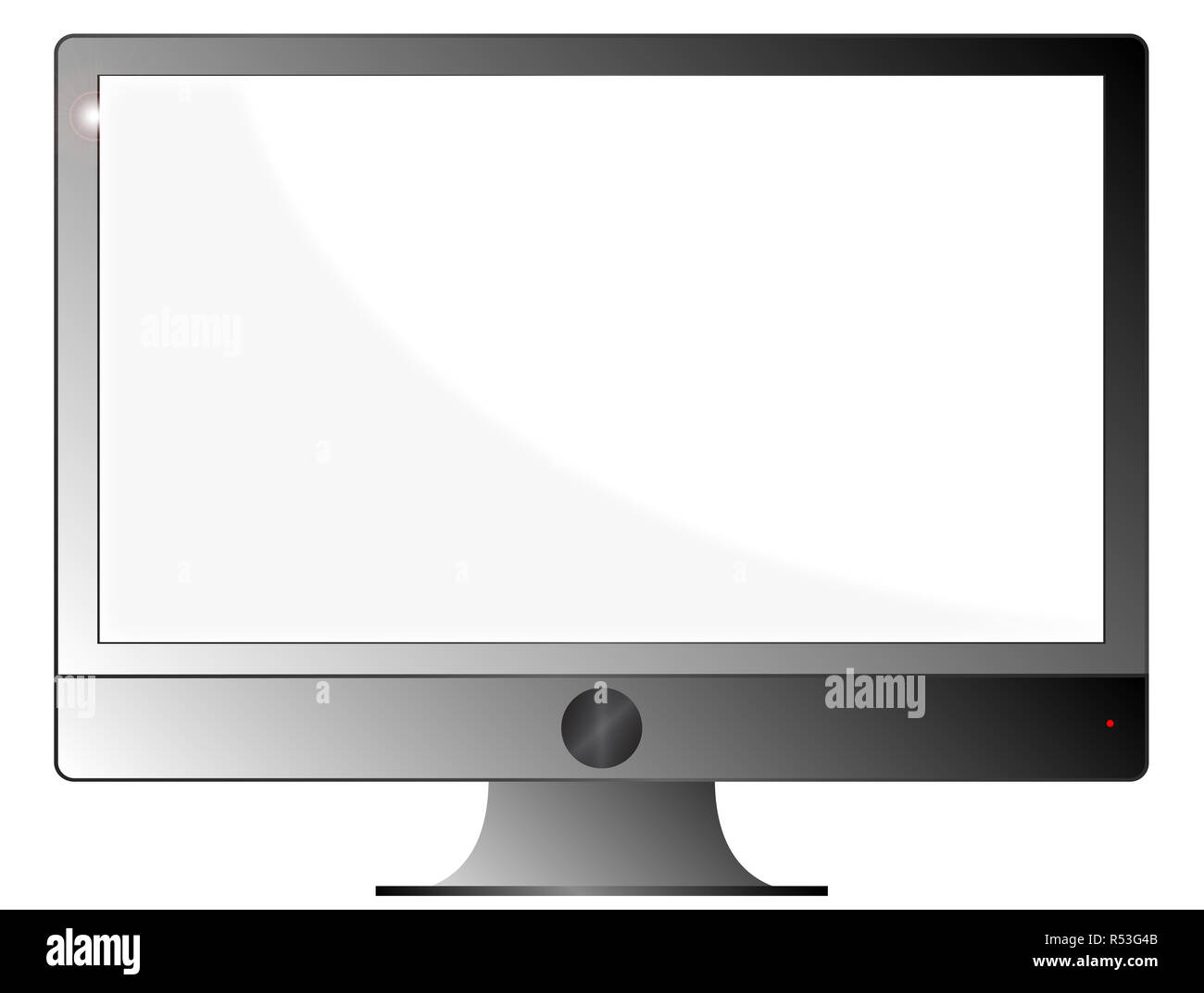 Modern Computer With Copy Space Stock Photo - Alamy