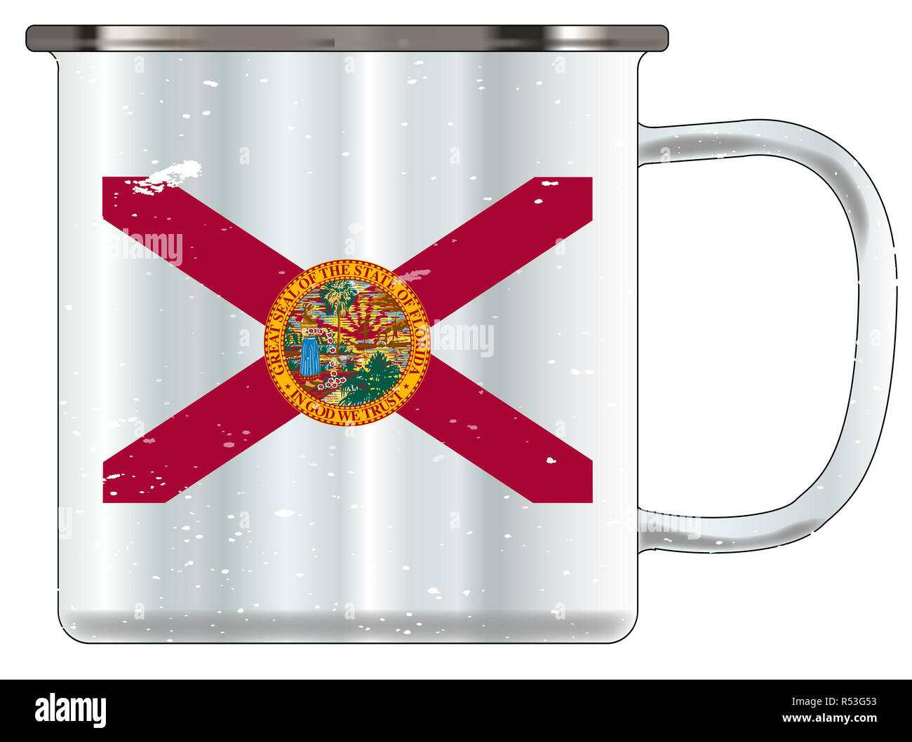 Florida Tin Cup Stock Photo - Alamy