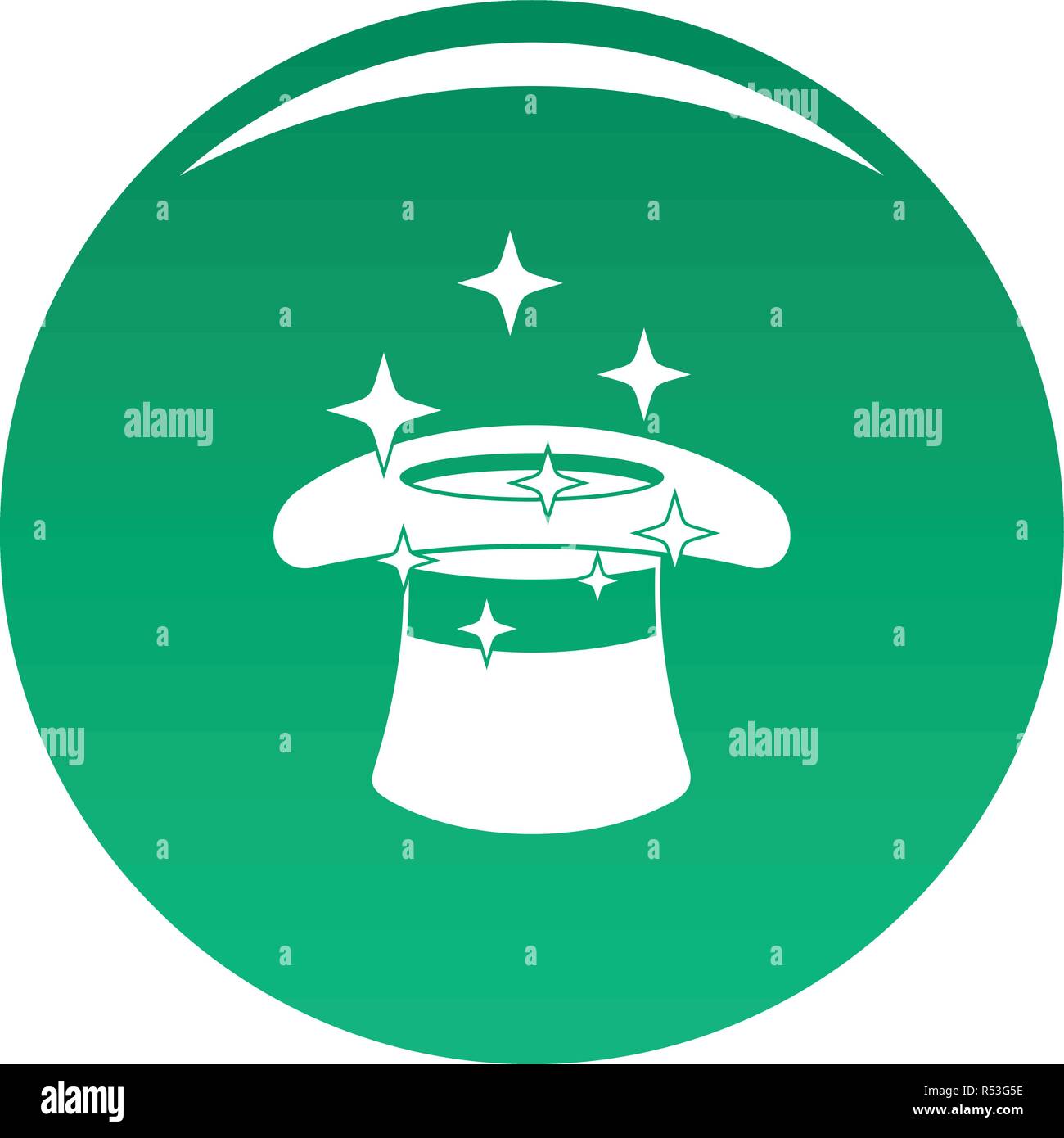 Hat with a star icon. Simple illustration of hat with a star vector ...