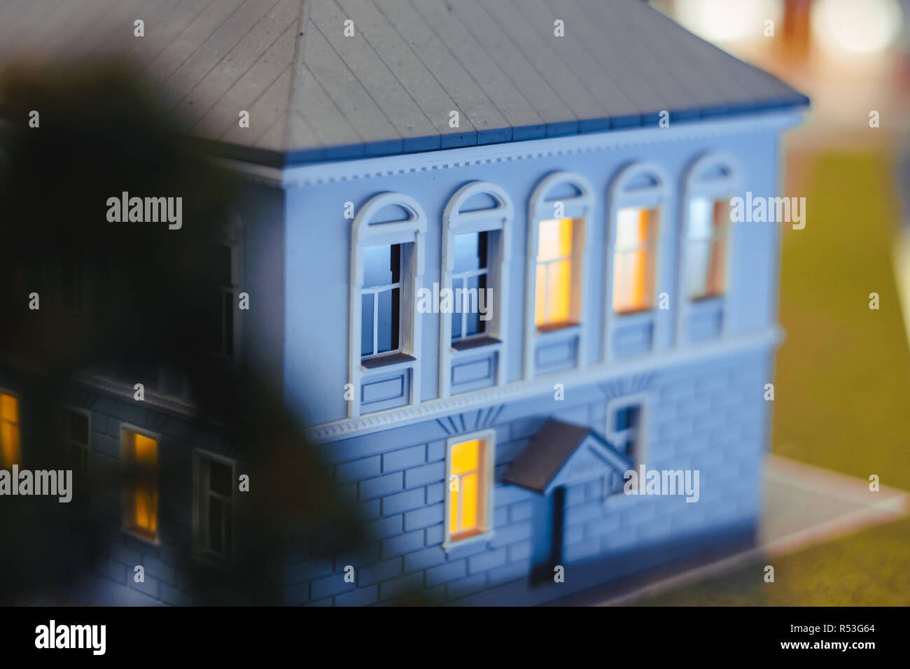 Model of small buildings and streets of the whole city Stock Photo - Alamy