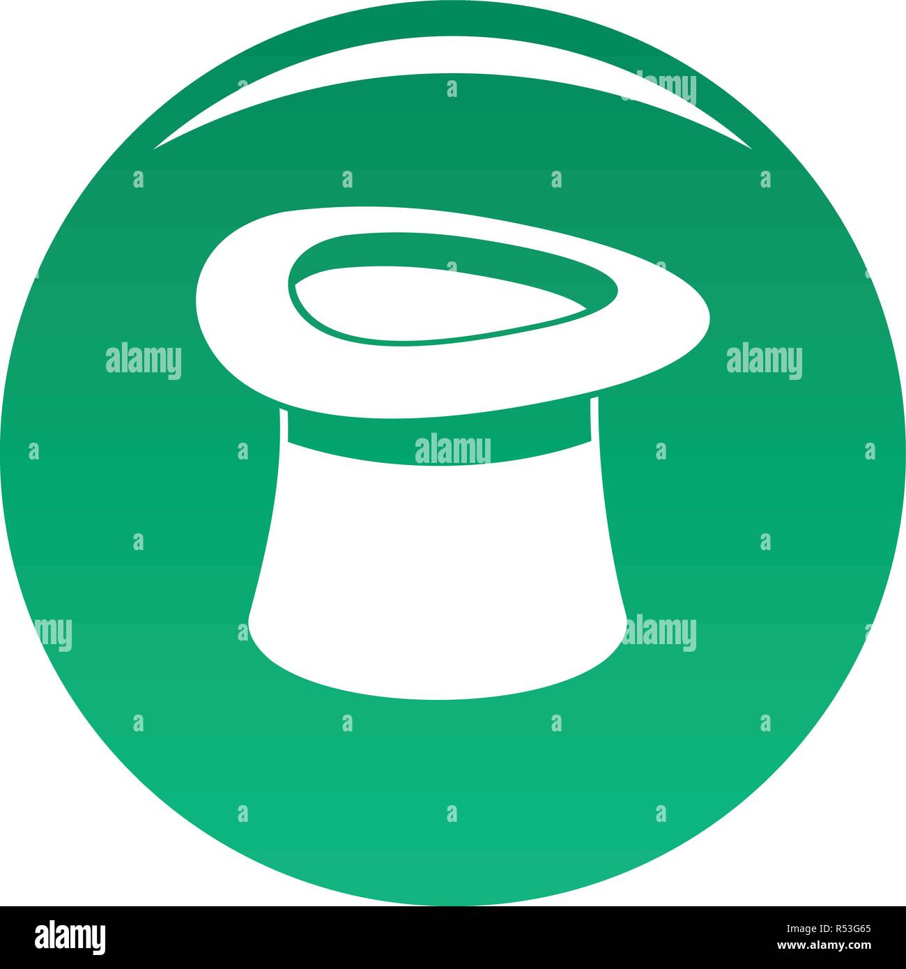 Inverted hat icon. Simple illustration of inverted hat vector icon for ...