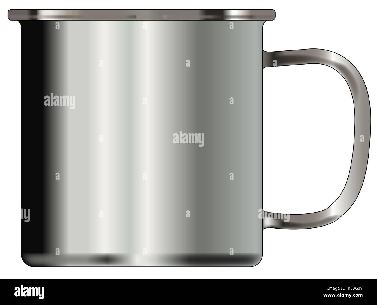 Typical Tin Cup Stock Photo - Alamy