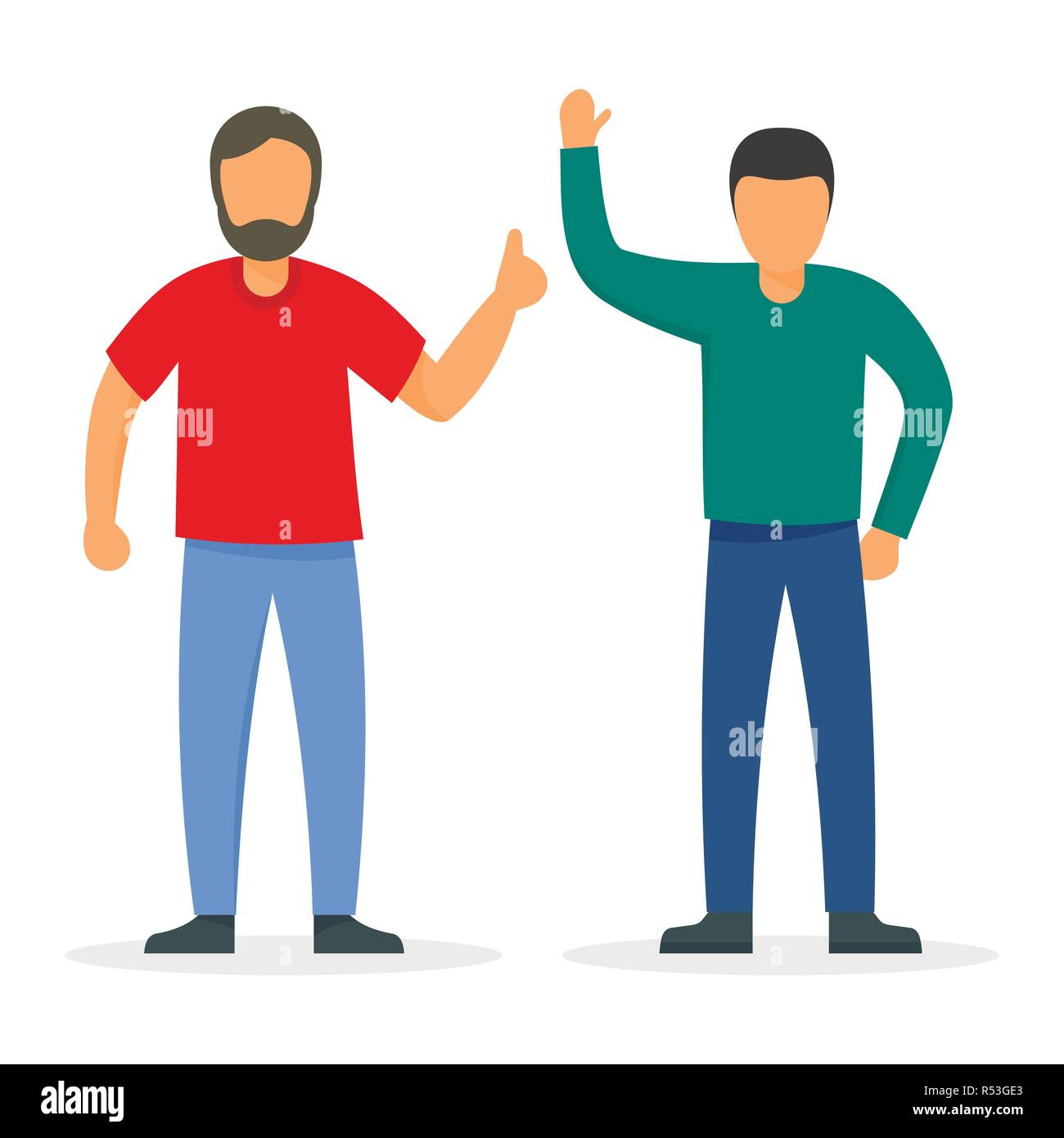 Friend team concept background. Flat illustration of friend team vector ...