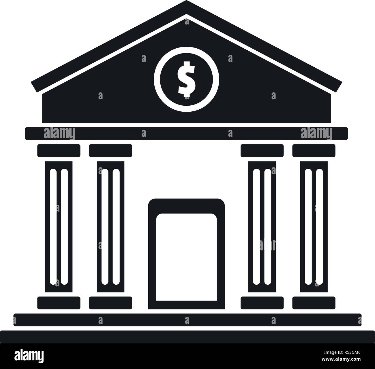 Money bank icon. Simple illustration of money bank vector icon for web ...