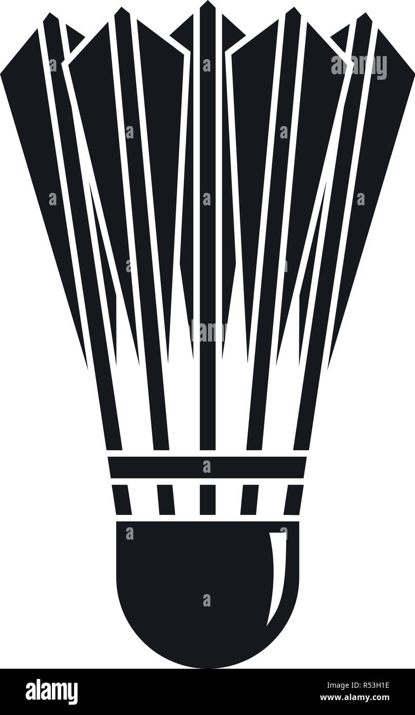 Badminton shuttlecock icon. Simple illustration of badminton ...